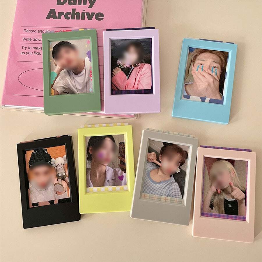 Ins Candy Colored Plastic Polaroid Frame 3-inch Standing Photo Rack For ...