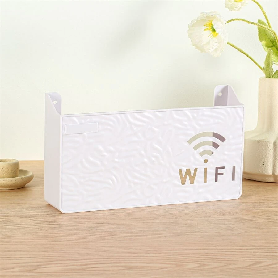 Router Storage Box Wireless Tv Box Organizer Shelf Socket Cable ...
