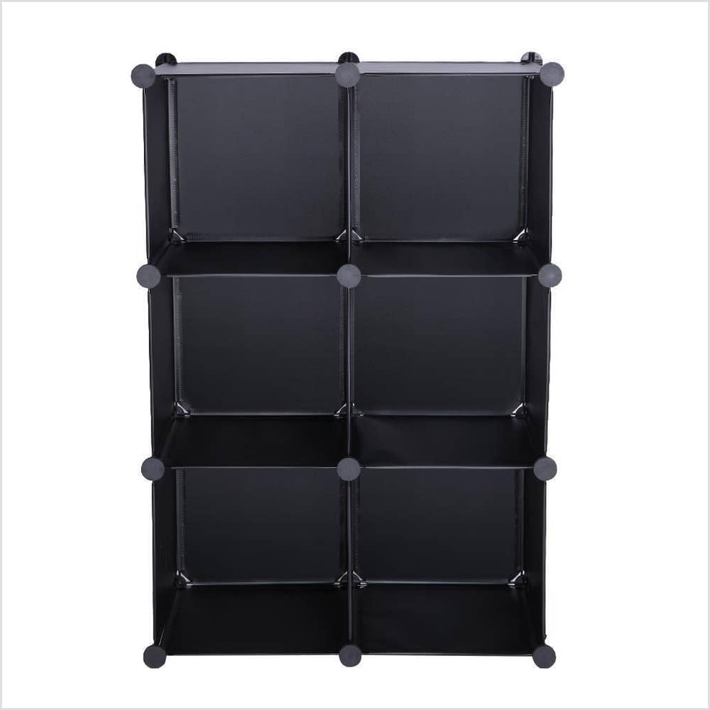 Cube Storage Organizer 6-Cube Shelves Units Closet Cabinet DIY Plastic ...