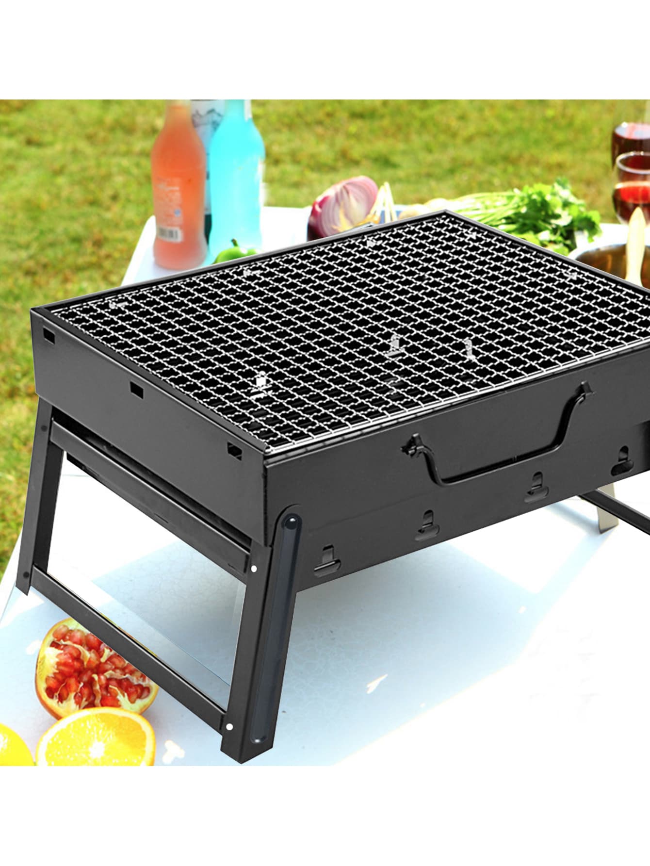 Outdoor Foldable Bbq Grill Charcoal Barbecue Stove, Kitchen Stuff Camping | SHEIN USA