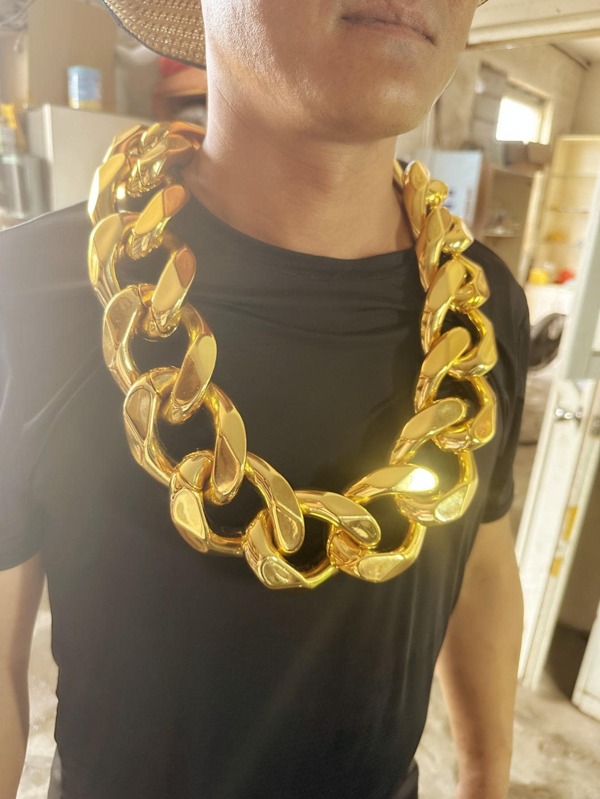 European & American Style Hip Hop Large Ccb Rich Gang Chain Necklace ...