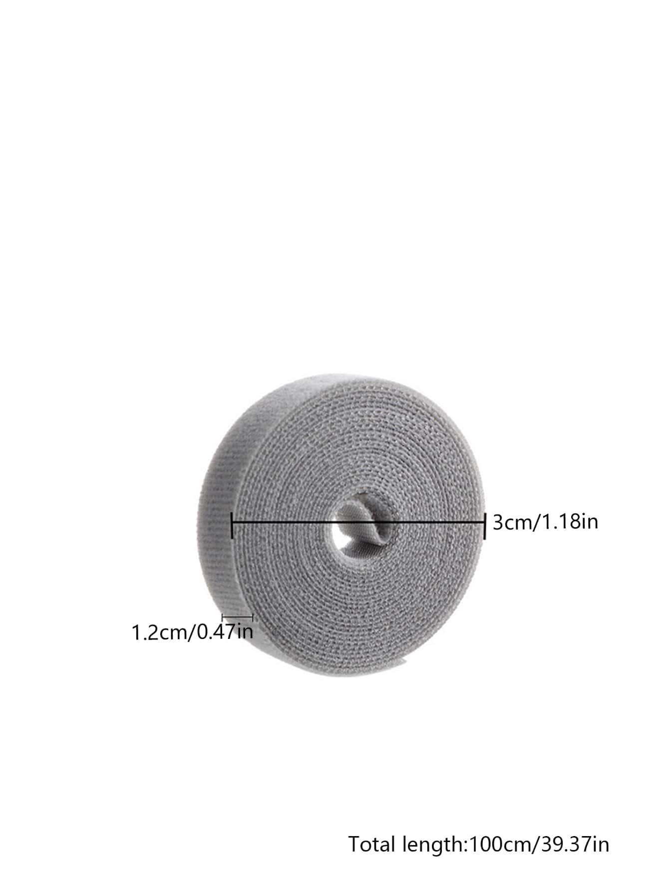 1pc Gray Cable Organizer Self-adhesive Magic Tape Fastener With Tear-to ...