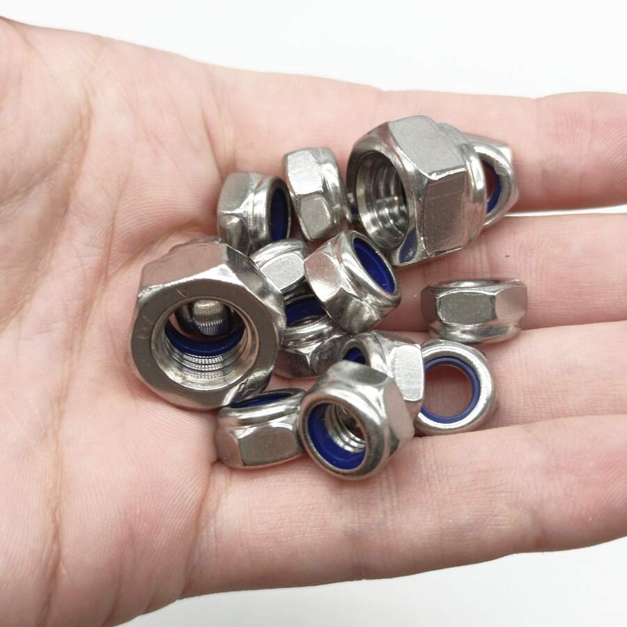 188pcs 304 Stainless Steel Lock Nut Assortment Kit Perfect for Lock ...