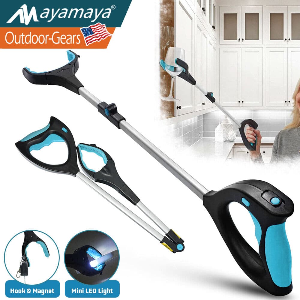 32'' Grabber Pick Up Reaching Tool Hand Grip Reacher Heavy Duty Aid ...