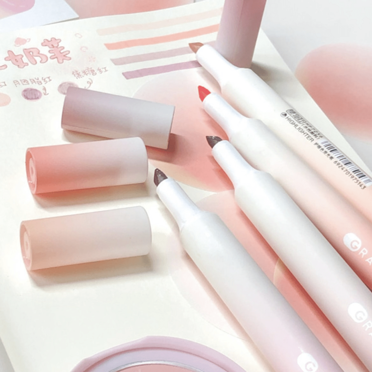 Peachy Milk Foam Series Marker Pens | SHEIN USA