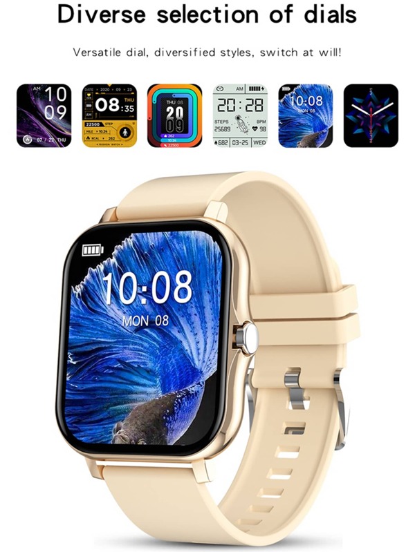 Gt20 Smart Watch With Full Screen Touch, Call Function, Step & Heart ...