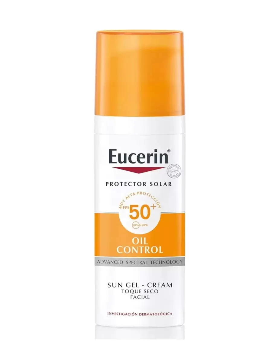 Eucerin Protector solar facial efecto mate toque seco Oil Control,50 ml ...