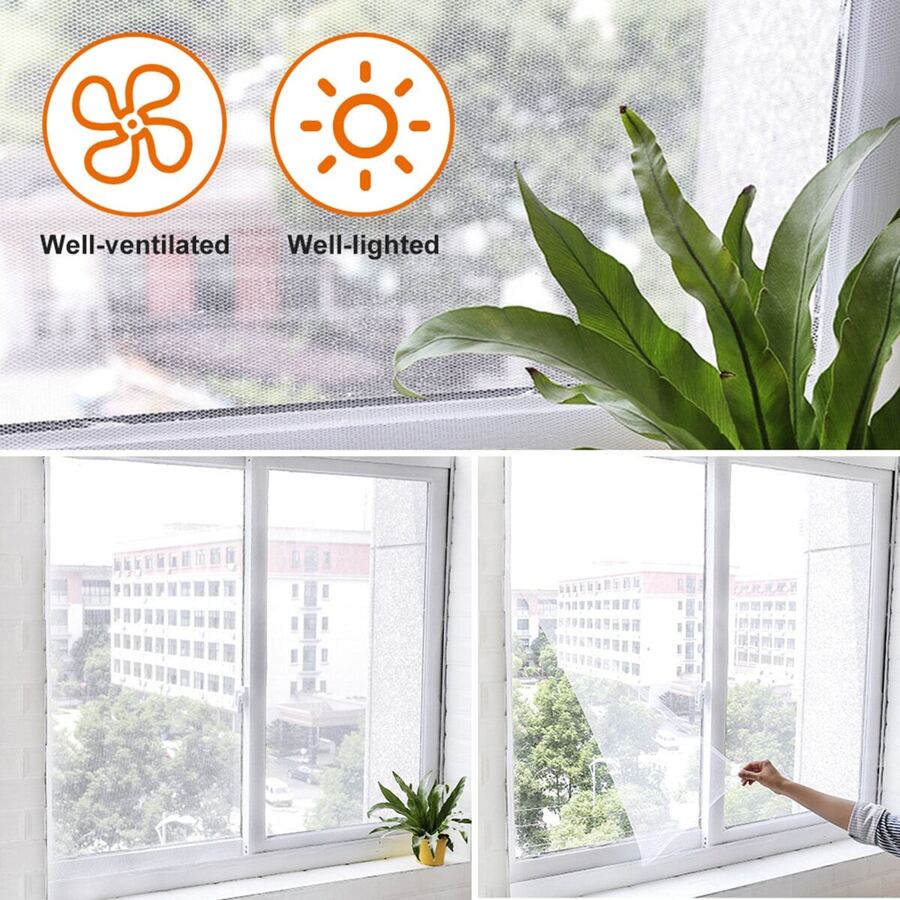 1pc Indoor Insect Fly Mosquito Window Screen Curtain Mosquito Netting ...