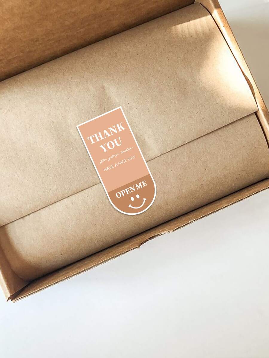 100pcs Cute Thank You Stickers Labels For Gift Box Package Baking ...