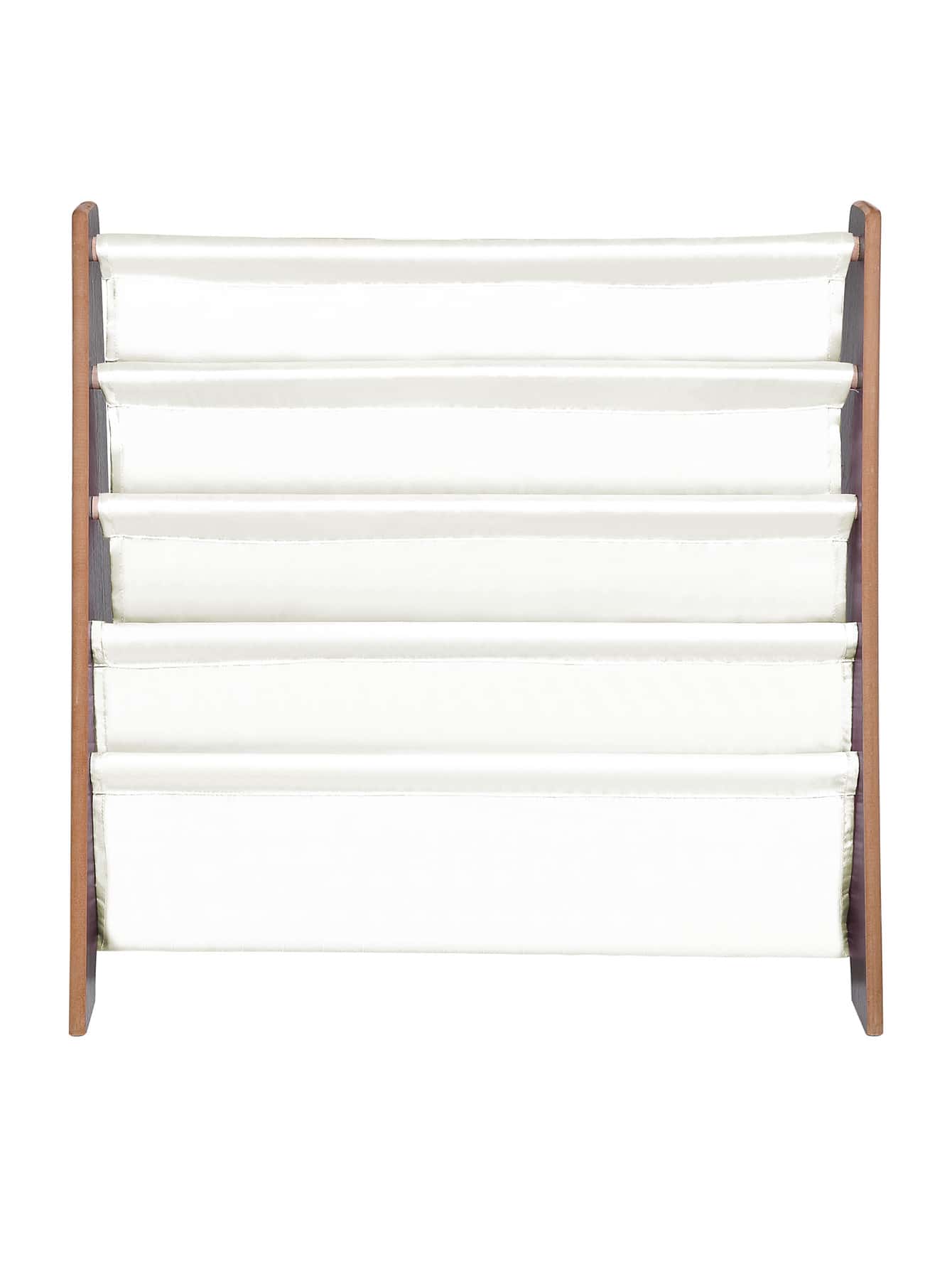 Kids Book Shelf Sling Storage Rack Organizer Bookcase Display Holder ...