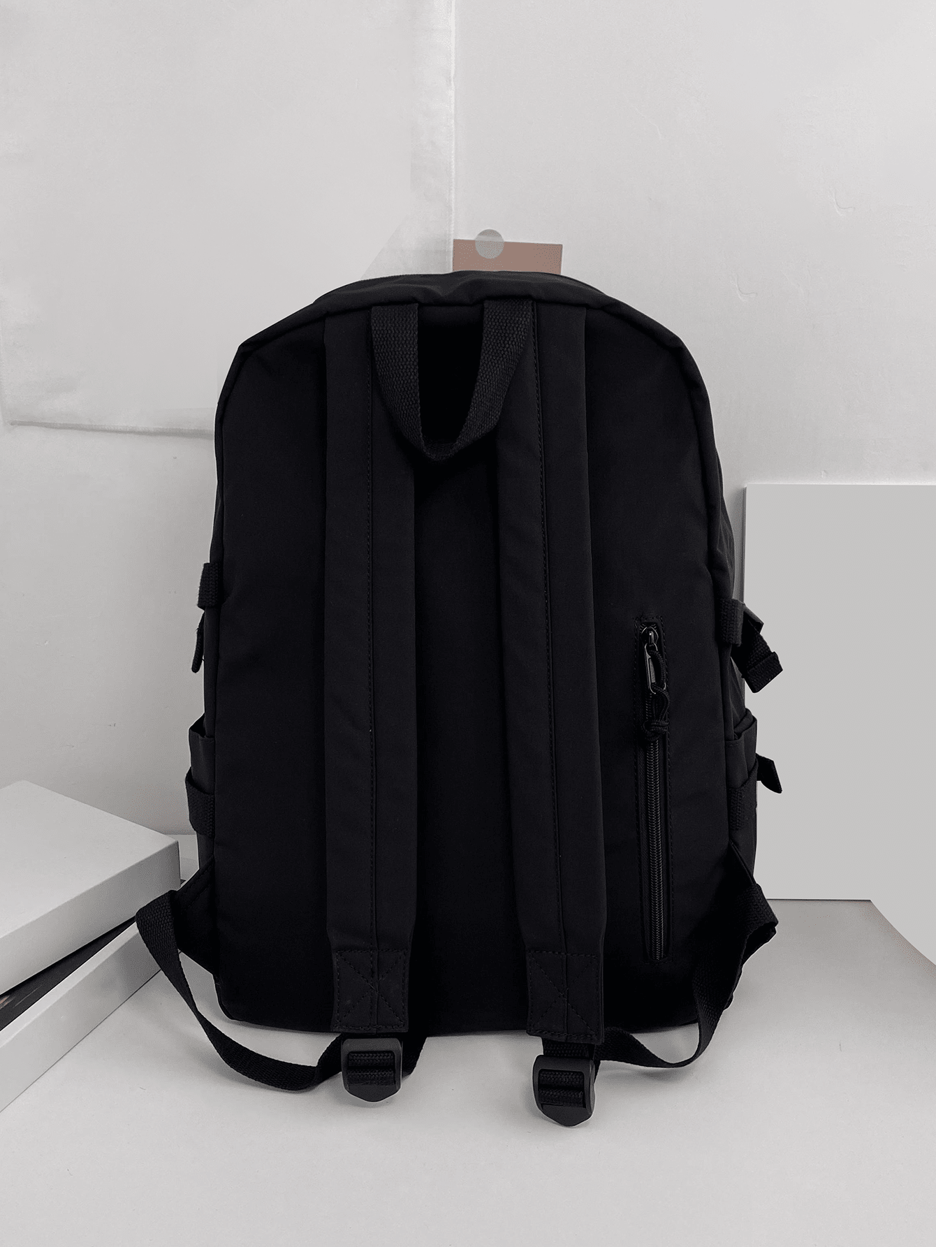 Solid Color Minimalist Laptop Backpack School Bag College Student ...