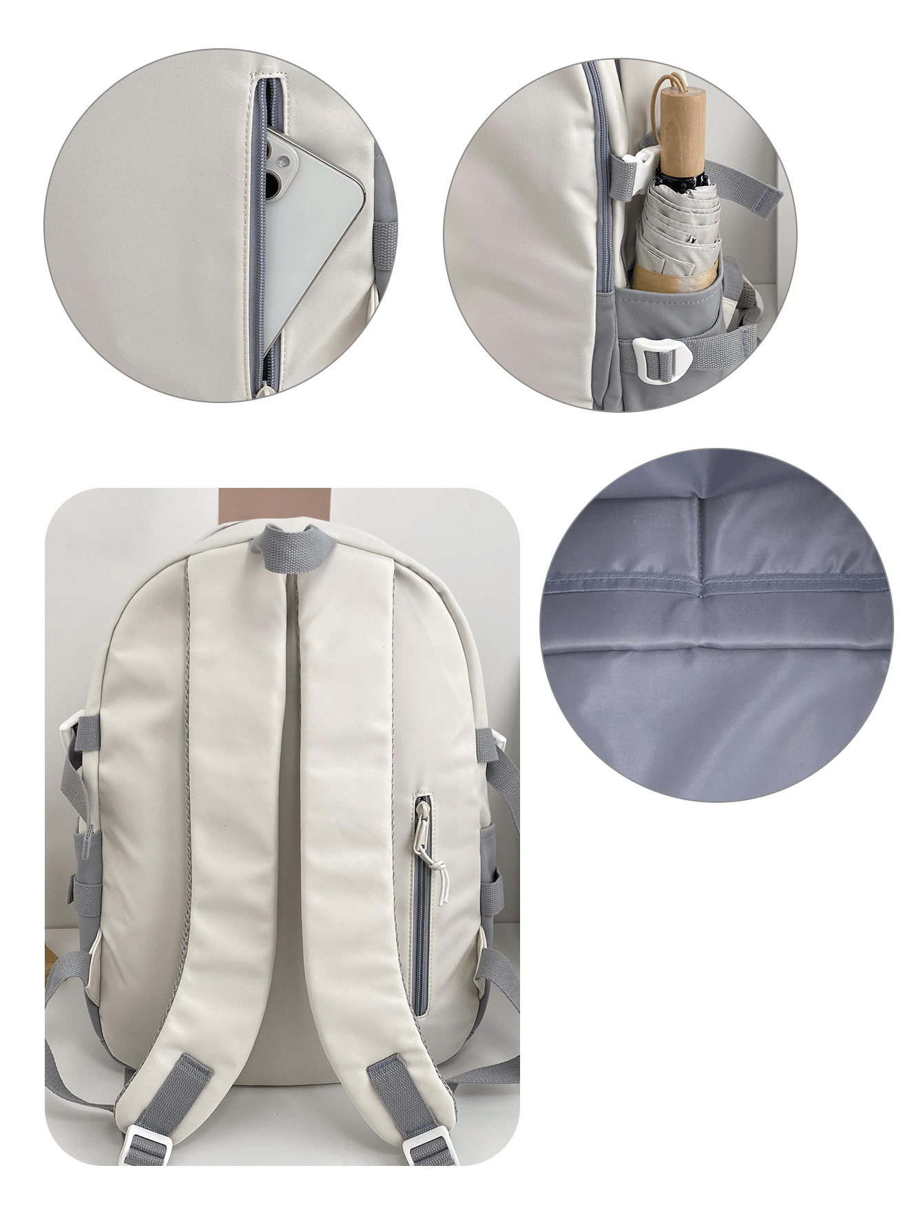 Laptop Backpacks 15.6 Inch School Bag College Students Backpack ...