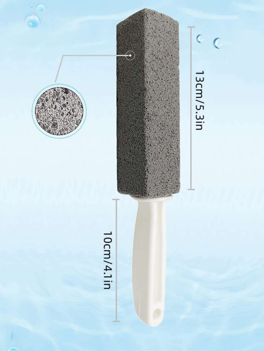 Pumice Stone for Toilet Bowl Cleaning,Scouring Stick with Handle,Cleans ...