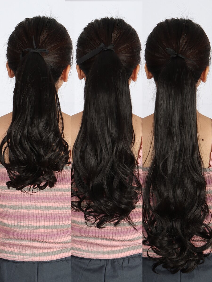 14 Inch/18 Inch/22 Inch Synthetic Drawstring Ponytail Clip In Ponytail ...