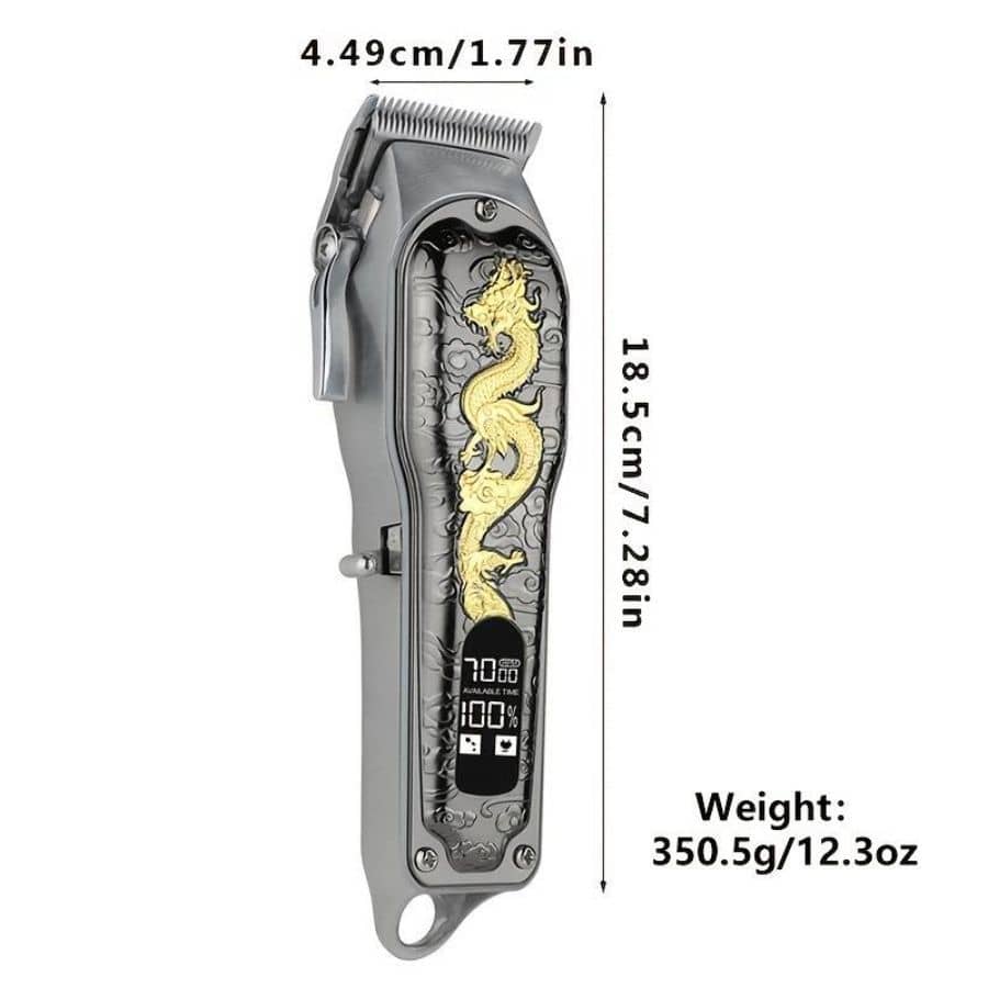 Dragon Pattern Electric Hair Clipper - Perfect for Professional Hair ...