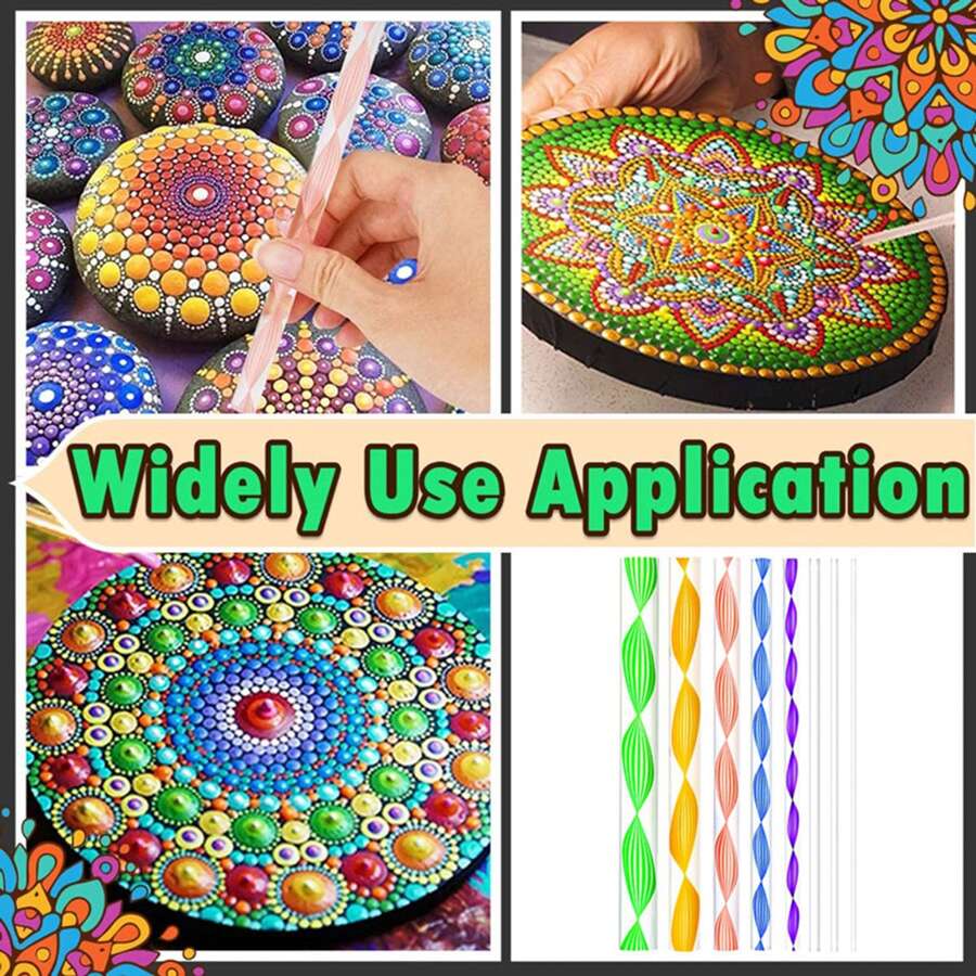 DIY graffiti embellishment painting stick template Dot drill pen ...