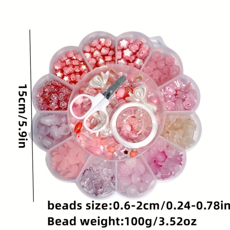3pcs /set 13-compartment Floral Box Packed Beads Kit For Making ...