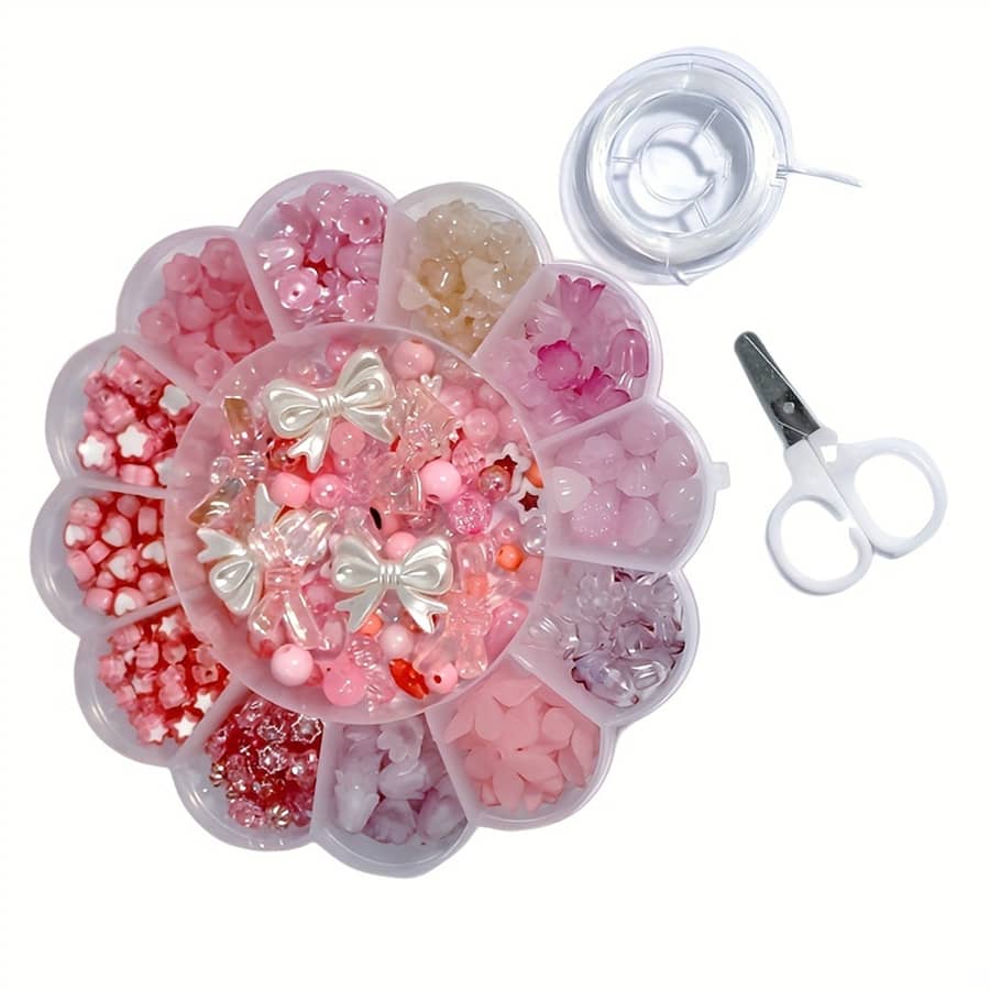 3pcs /set 13-compartment Floral Box Packed Beads Kit For Making ...