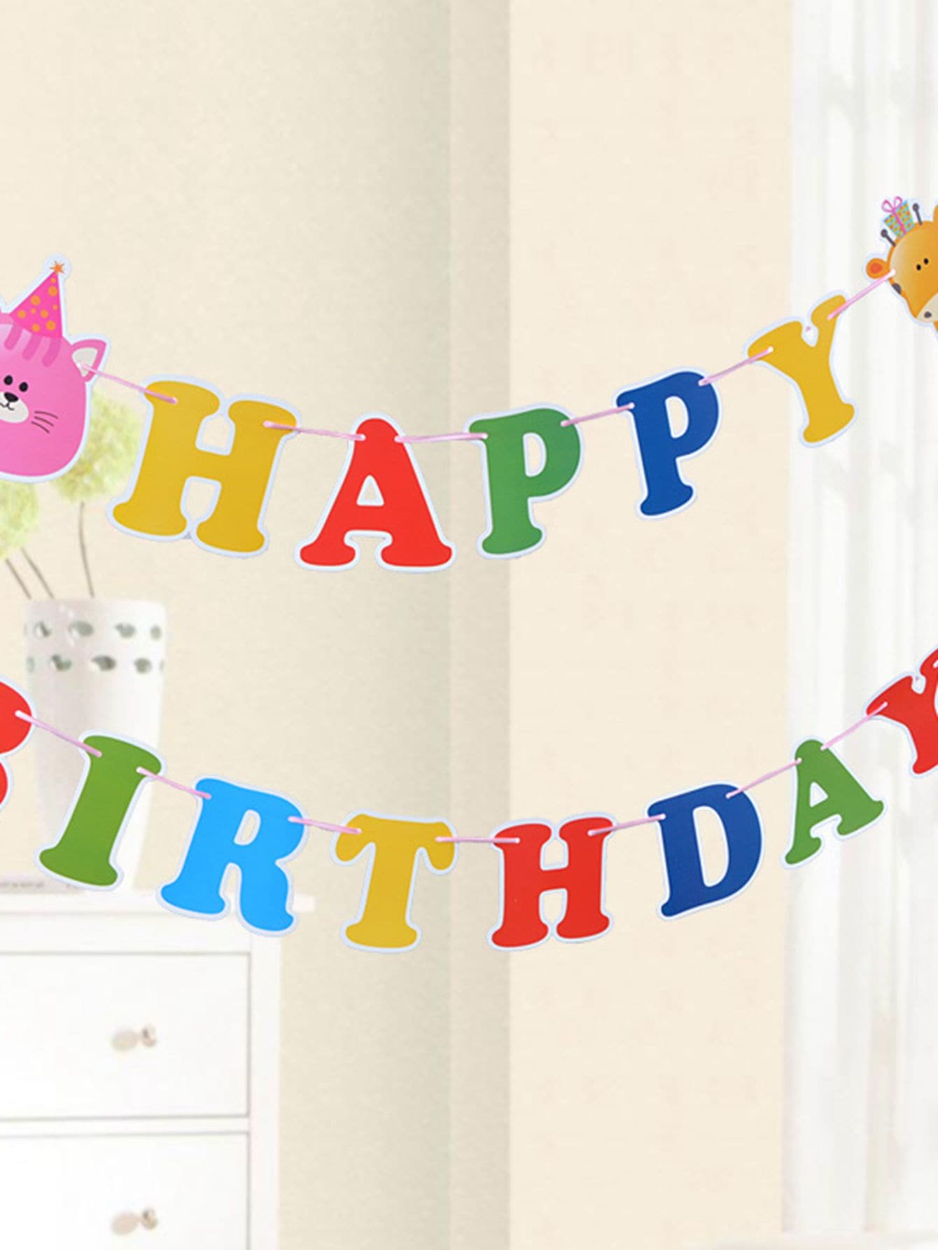 Birthday decoration bunting baby first birthday party scene layout ...