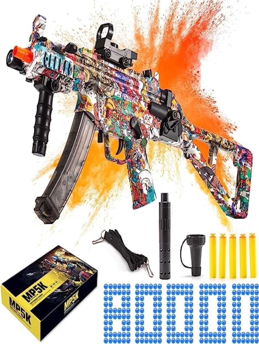 Vector Replica Hydrogel Gun, Burst Type Gel Ball Launcher Rifle ...