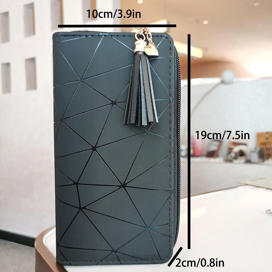 Women's Wallet 2023 New Fashion Diamond Pattern Long Wallet With ...