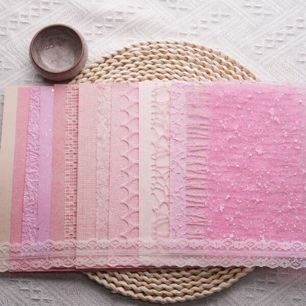 15sheets Mixed White Texture Paper Mesh Paper for DIY Junk Journal ...