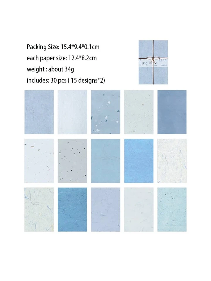Solid Blue Scrapbook Paper