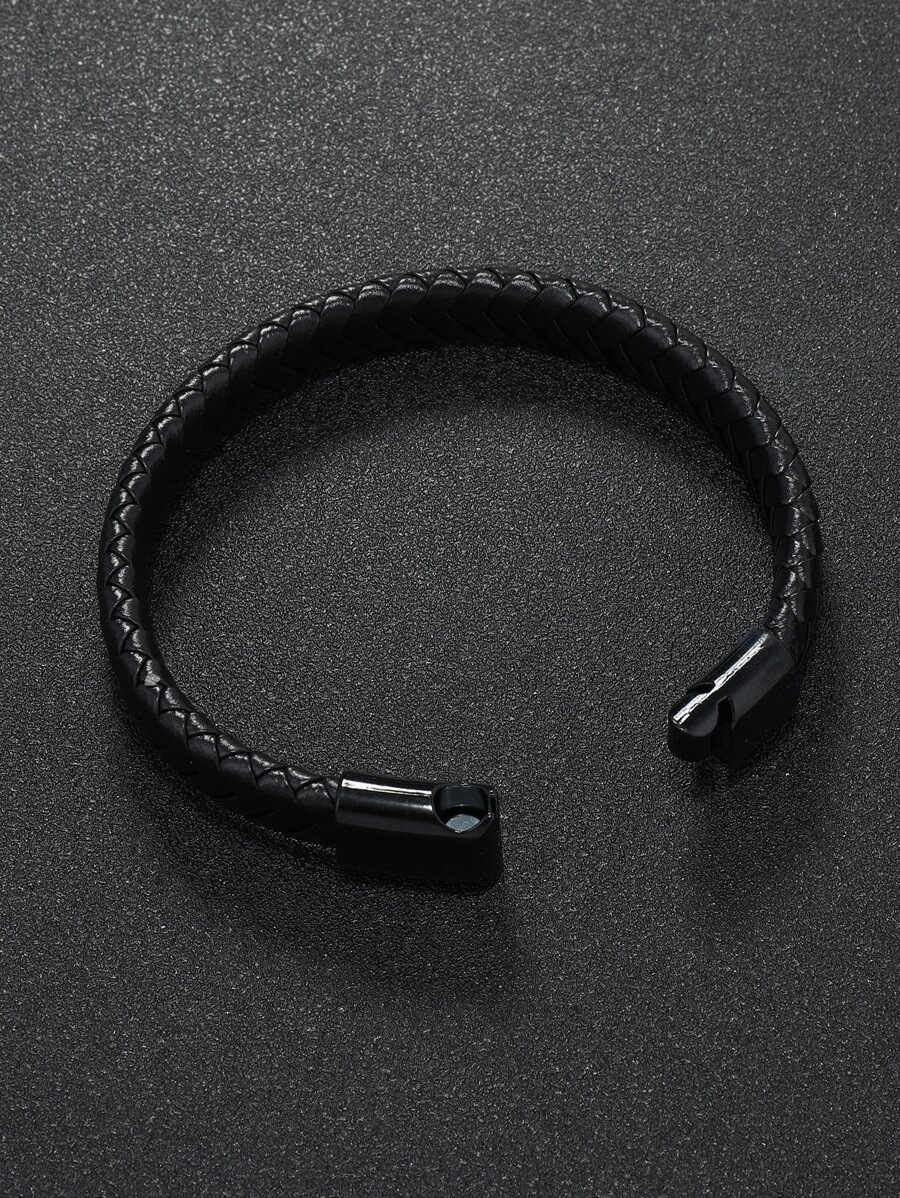 1pc European And American Style Fashionable Simple Weave Magnetic Clasp ...