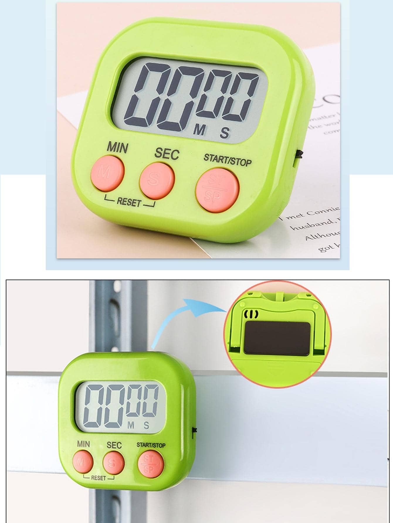 1pc Large Screen Timer Stopwatch Multifunctional Electronic Countdown ...