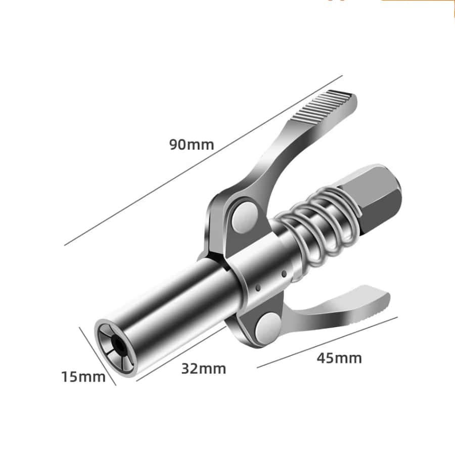 Grease Guns Zerk Fittings Couplers High Pressure Long Nozzles With ...