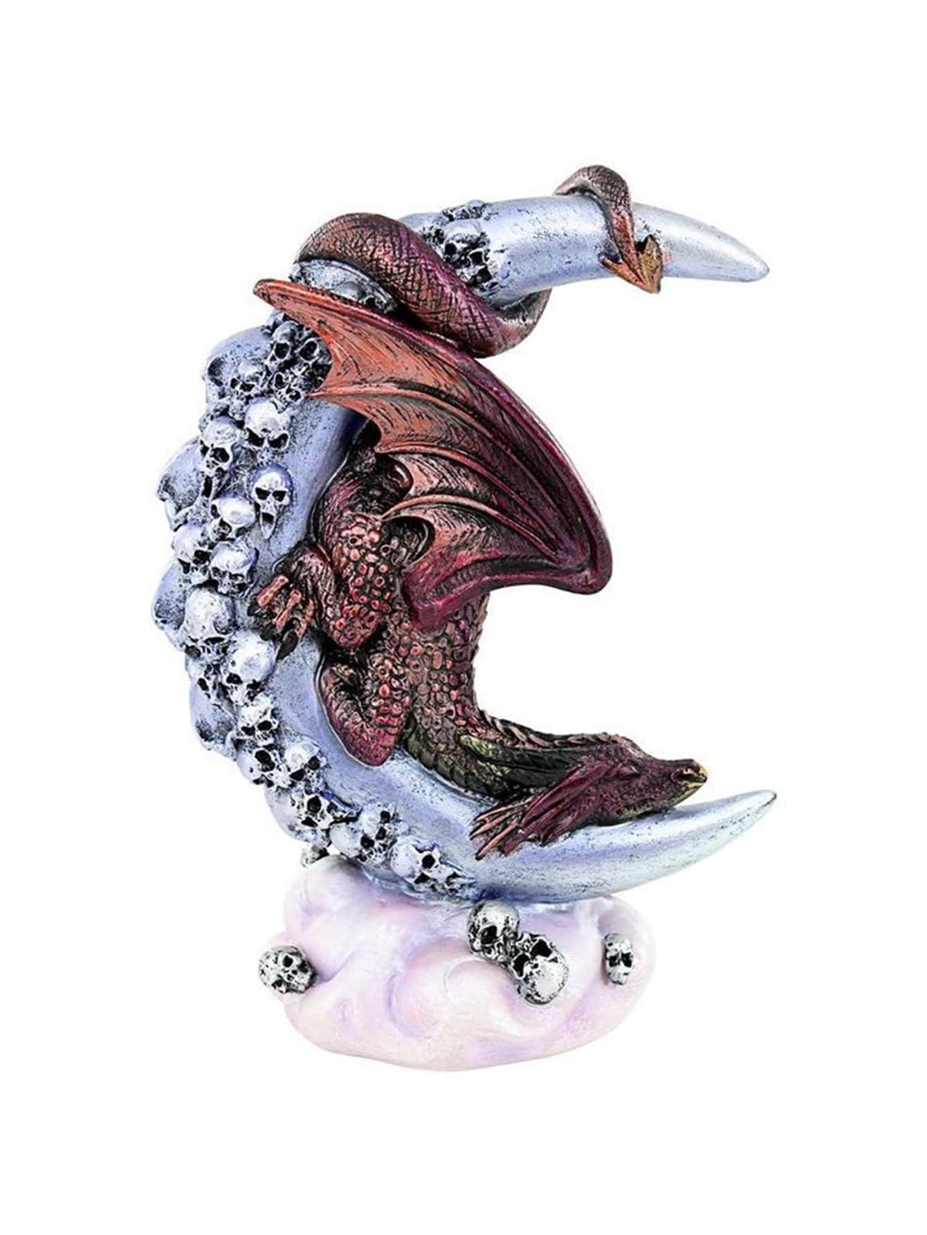 Resin Craft Moonlight Dragon Statue | SHEIN USA