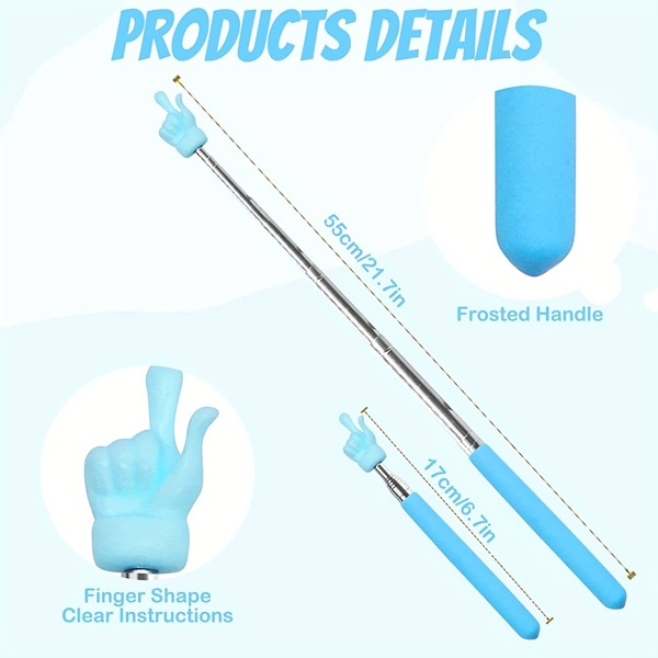 Telescopic Teachers Pointer, Extendable Hand Pointer Finger Pointer ...