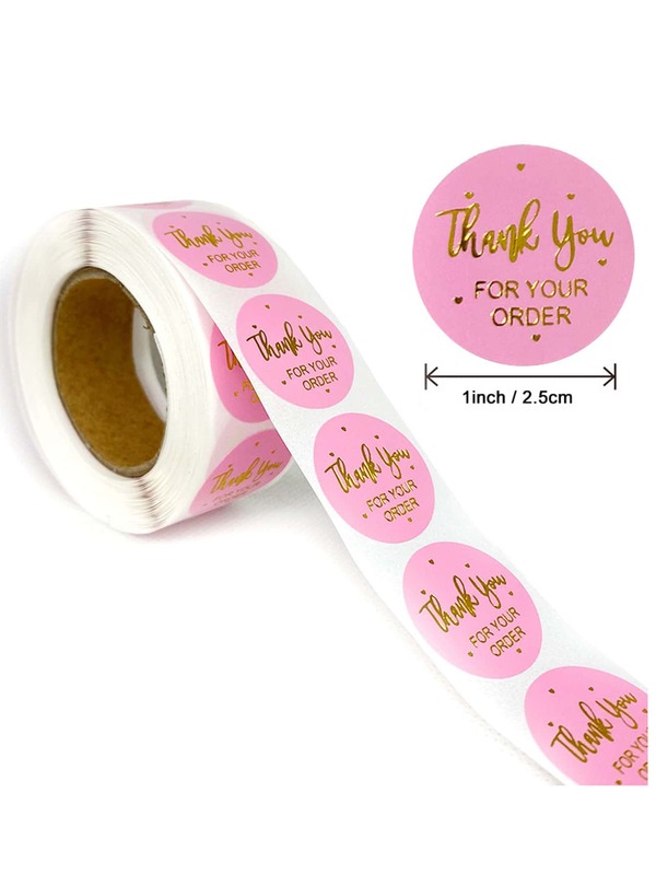 1 Roll Slogan Pattern Hot Stamping Gift Sticker | SHEIN USA