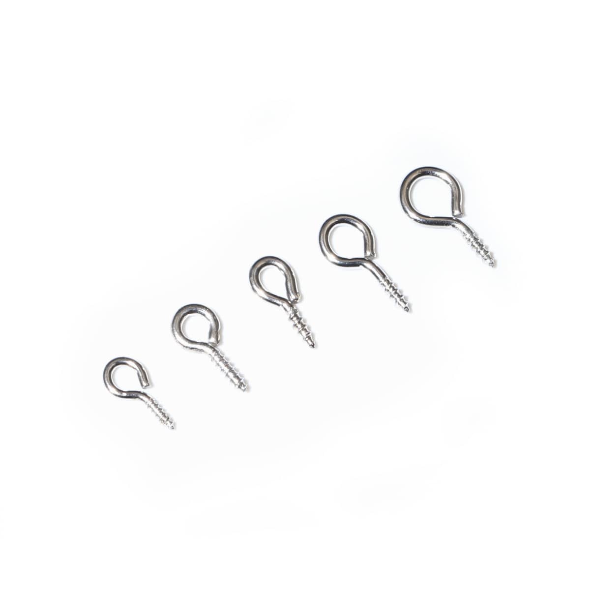 200pcs Small Eye Eyelets Pins Eyepins Hooks Eyelet Screw Threaded DIY ...