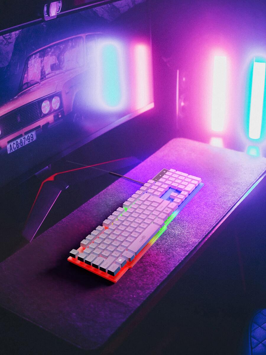 RGB Lighting Wired Mechanical Keyboard | SHEIN EUR