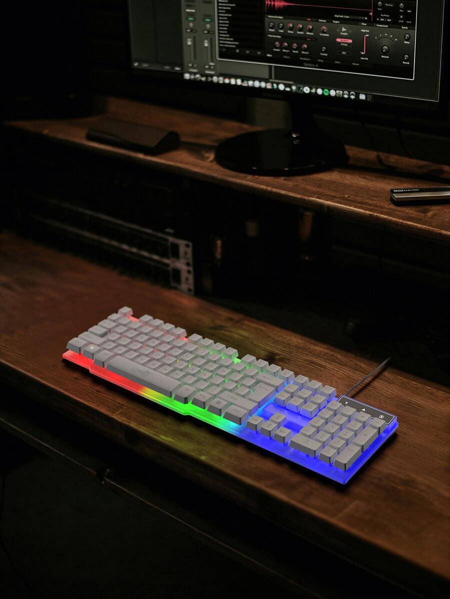 RGB Lighting Wired Mechanical Keyboard | SHEIN EUR