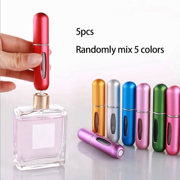 5 Parfym Påfyllning Flaska Bärbar Mini Påfyllningsbar Spray Burk Doft ...