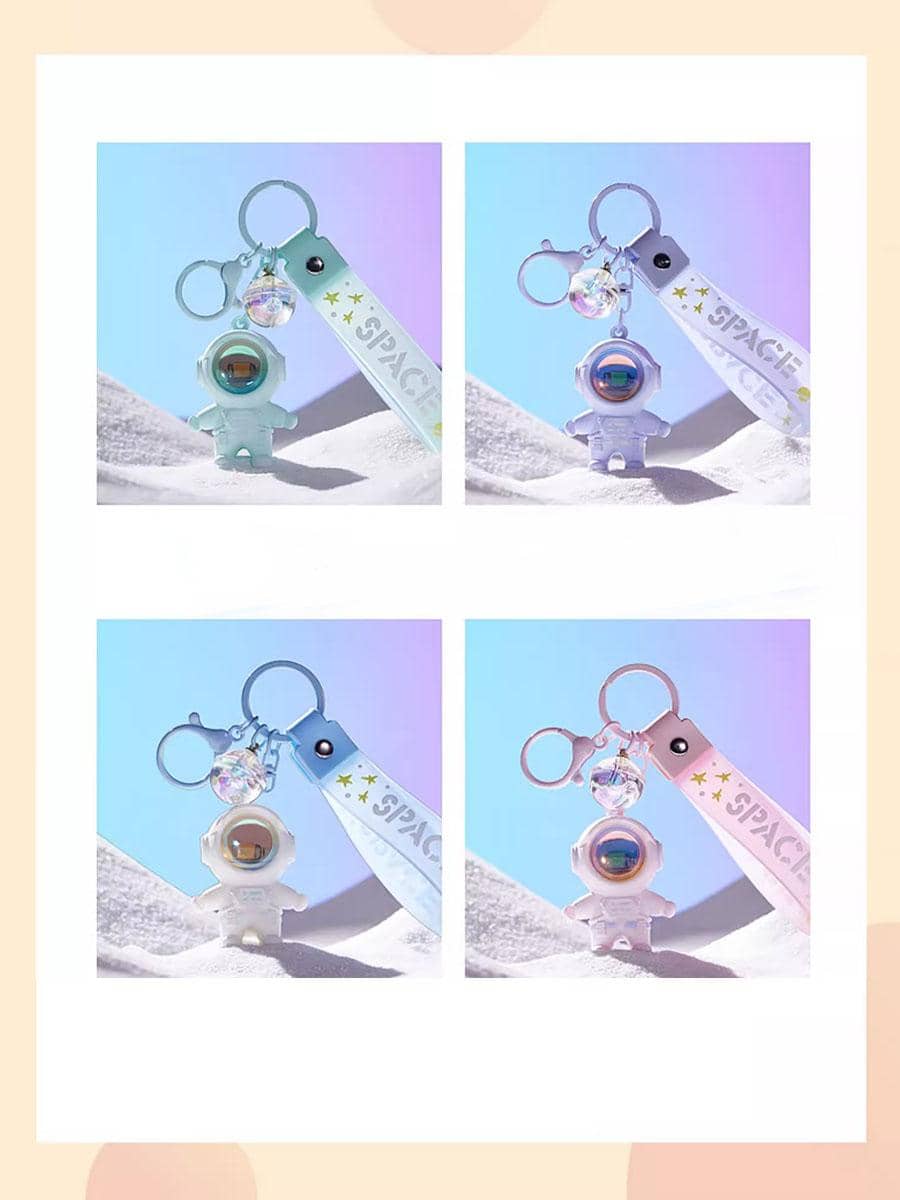 1pc Astronaut Led Keychain With Camera & Atmosphere Light, Colorful ...