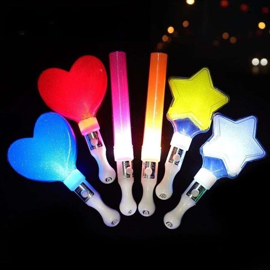 Led Glowing Star Shaped Light Stick For Concerts, Five-pointed Star ...