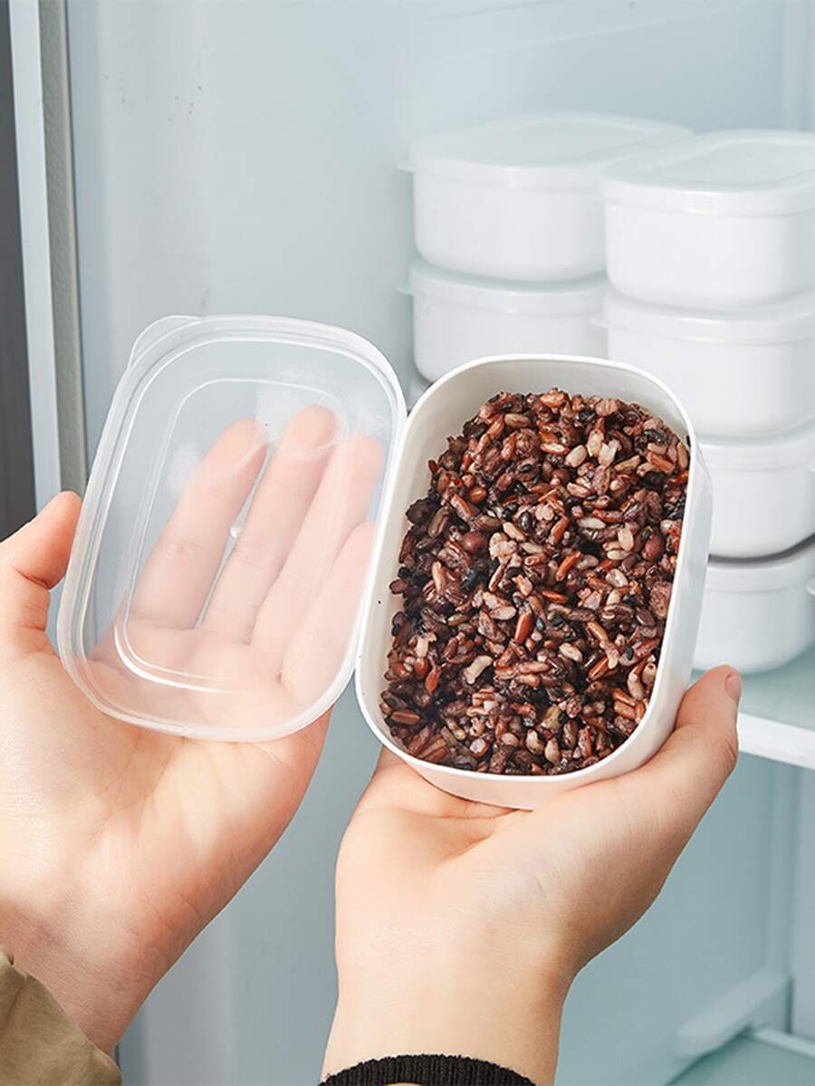 2pcs Set Of Freezing Boxes For Cereal Rice, Food Dividers Container For ...