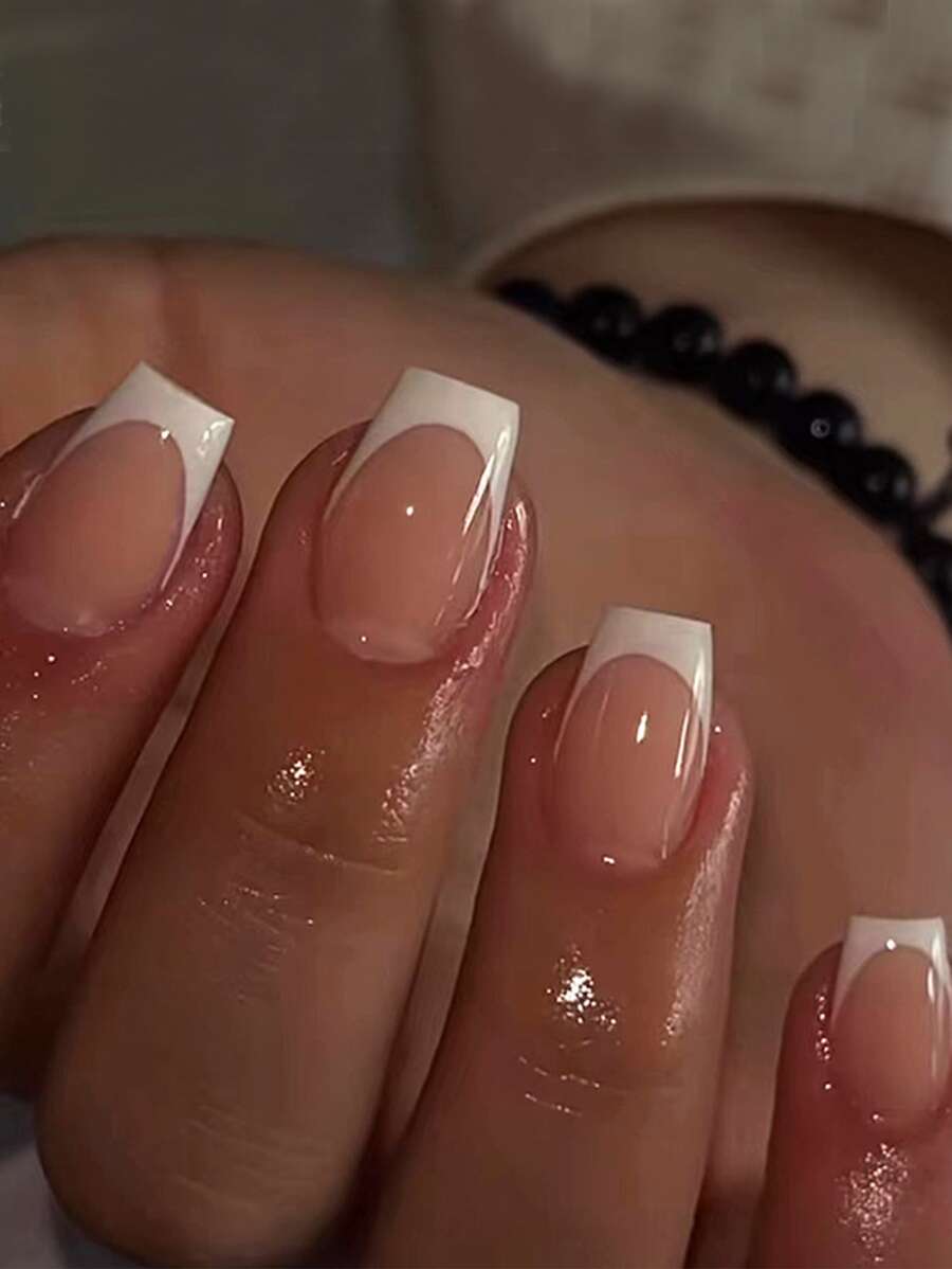 24pcs Short Square Shaped Cartoon Design False Nails With 1pc Nail File ...