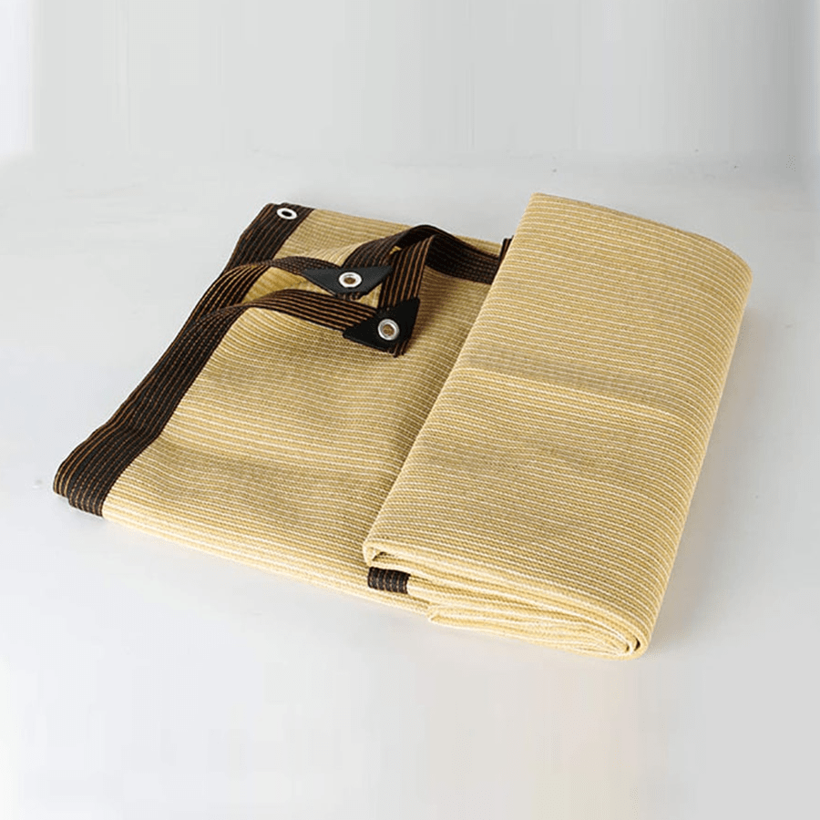 Thickened 12-pin 90% shading rate anti-UV HDPE Beige shading net ...