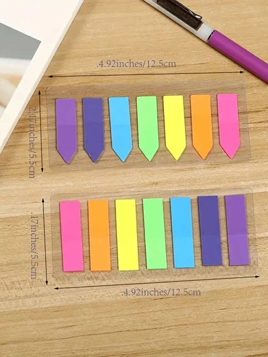 2 Packs, 280pcs Semi-transparent Arrow Shaped Flat Head Page Markers ...