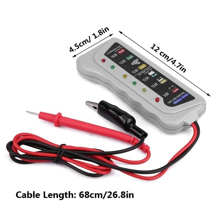 1pc car battery and charging system tester, 6v 12v battery passenger ...