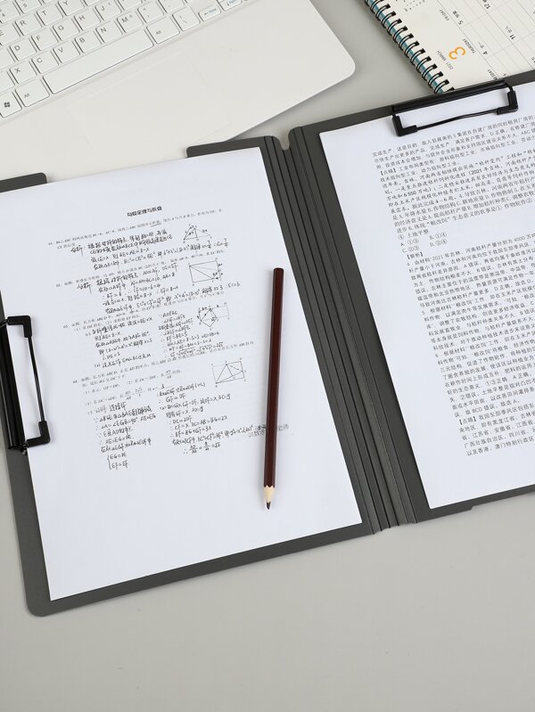 A4 Folder, With Horizontal And Vertical Clip For Documents, Papers ...