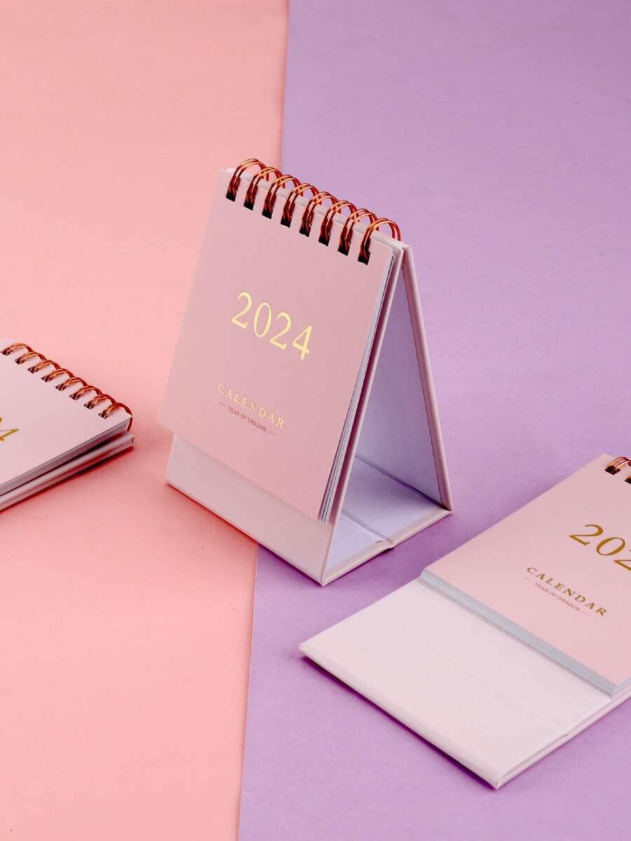 1pc 2024 Miniature Cute Desk Calendar Cartoon Desktop Creative Memo ...