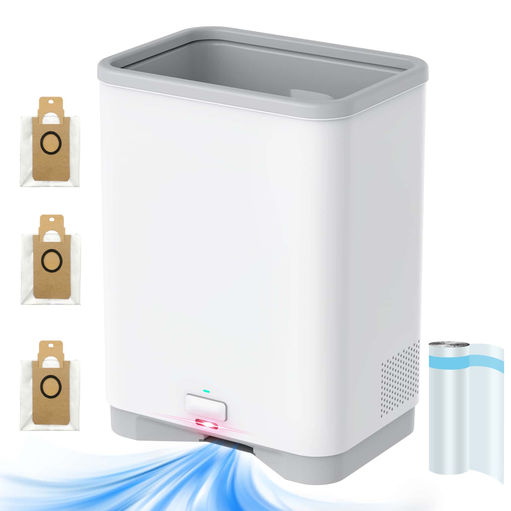 Thamtu C20 Touchless Vacuum Cleaner, Trash Can, 2700 Pa Suction Power ...