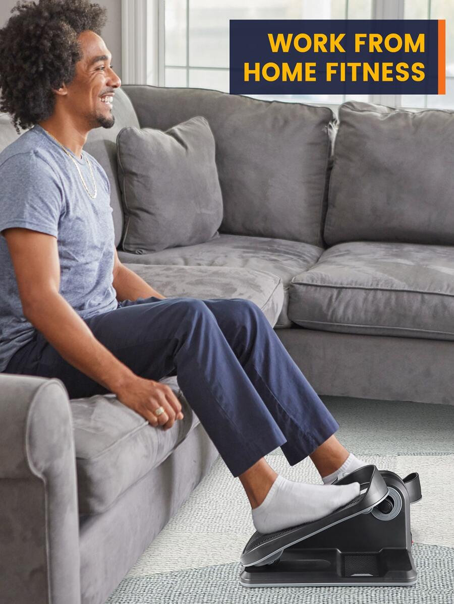 Under Desk Elliptical Fully Assembled APP Contorl Bike Pedal Exerciser ...