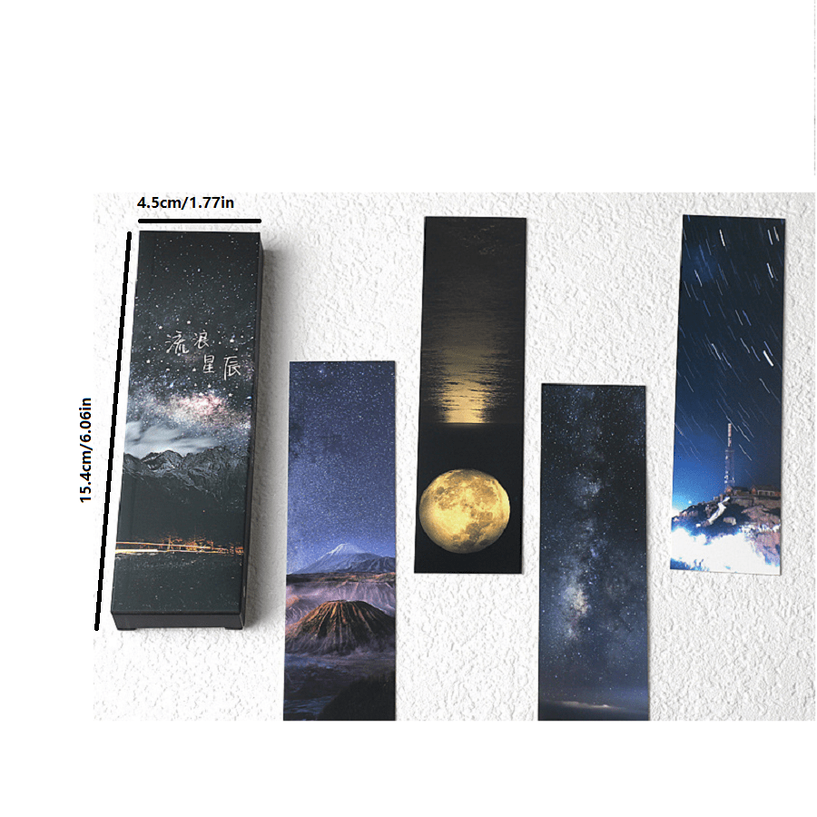 30 Pcs/Set Wandering Stars Series Paper Bookmark | SHEIN UK