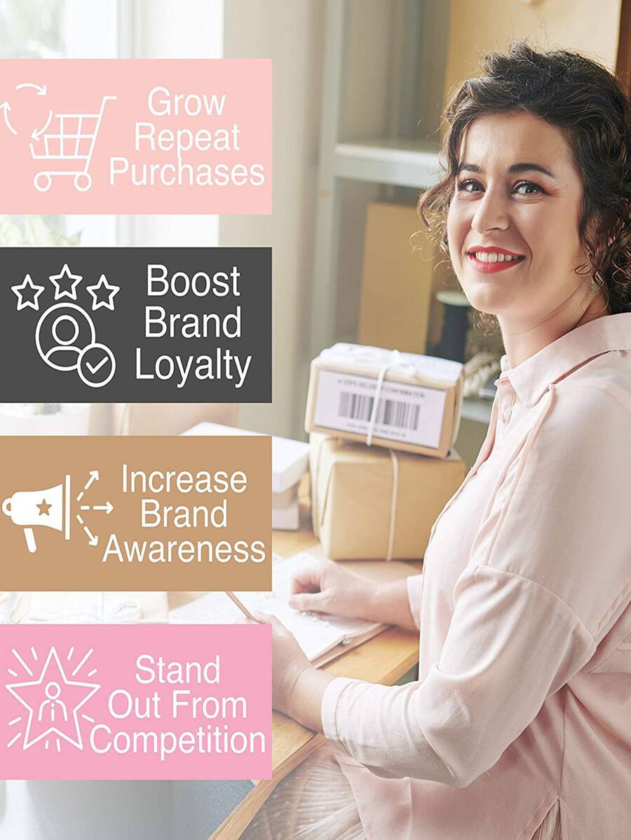 50 PCS/Pack Pink Thank You Cards, Pink Gilded Thank You Cards Thank You ...